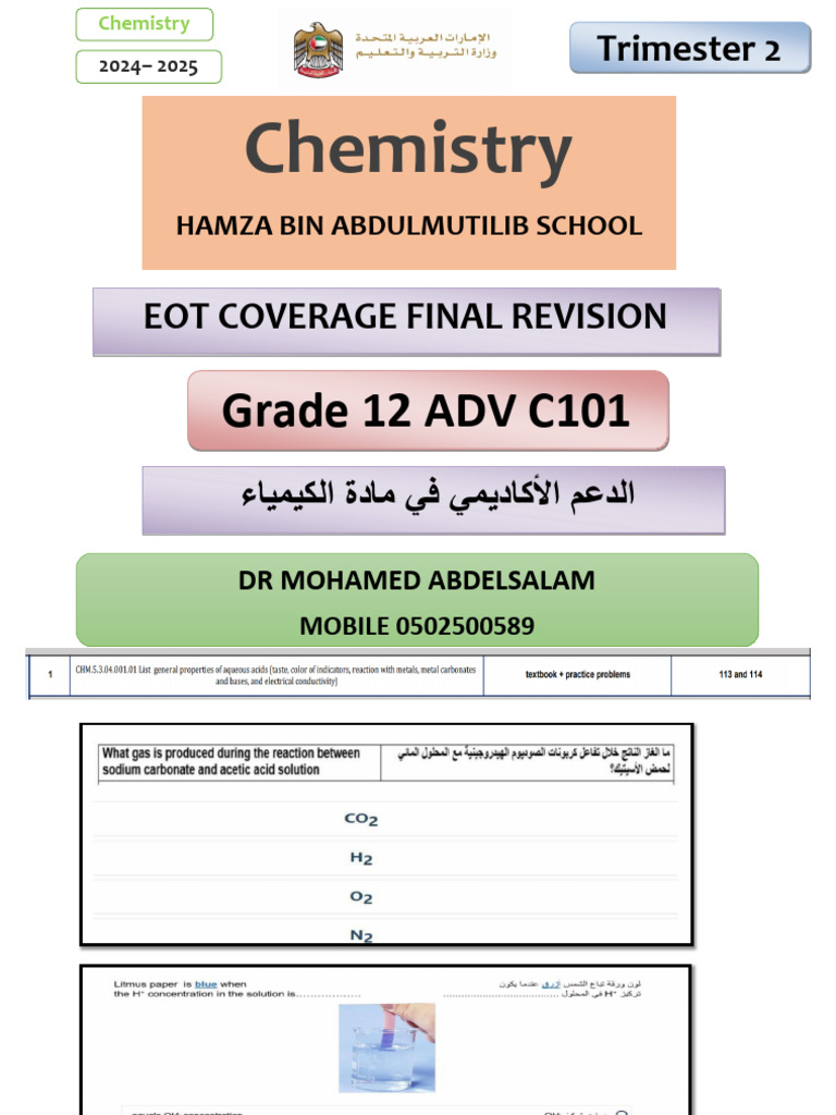 Final Revisiom T 2 Grade 12ADV C101 | PDF