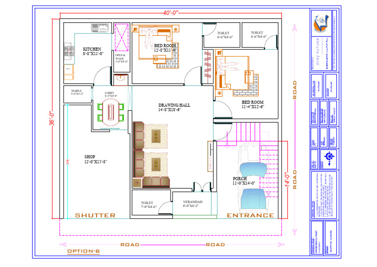 Moni Hardware 40x50-Ground Floor Plan | PDF