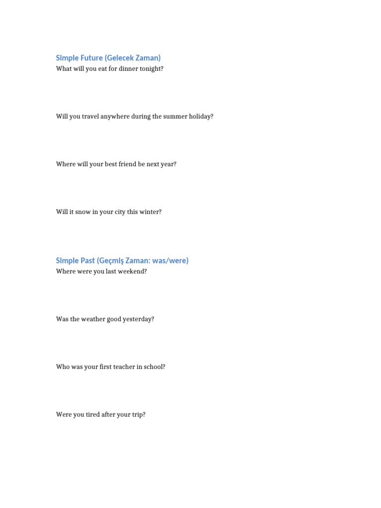English Grammar Questions | PDF