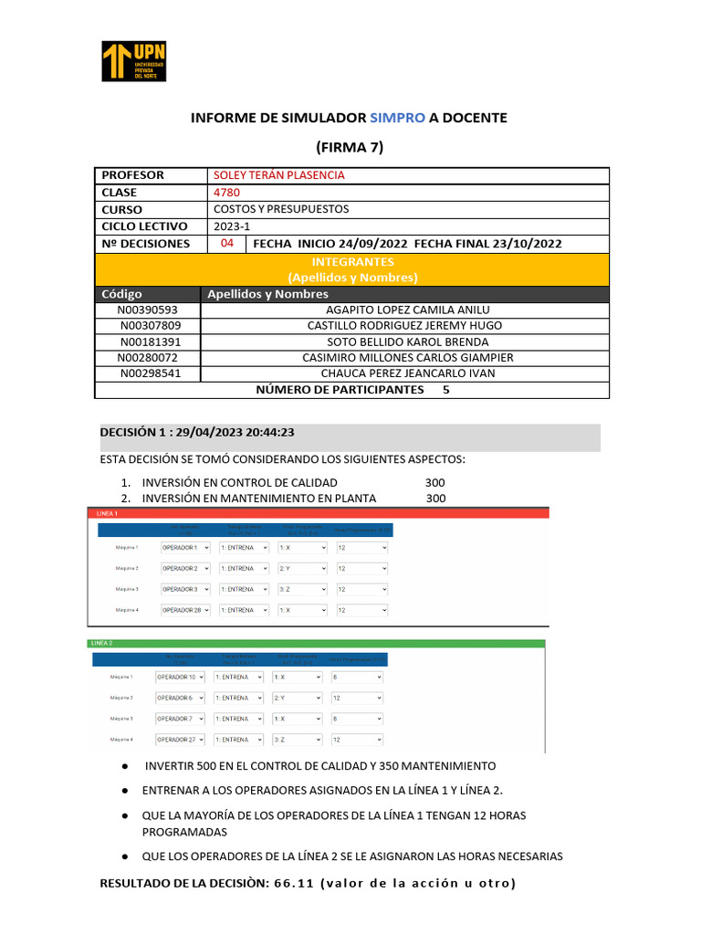 Informe Final de Simpro-Grupo 02 | PDF | Economias