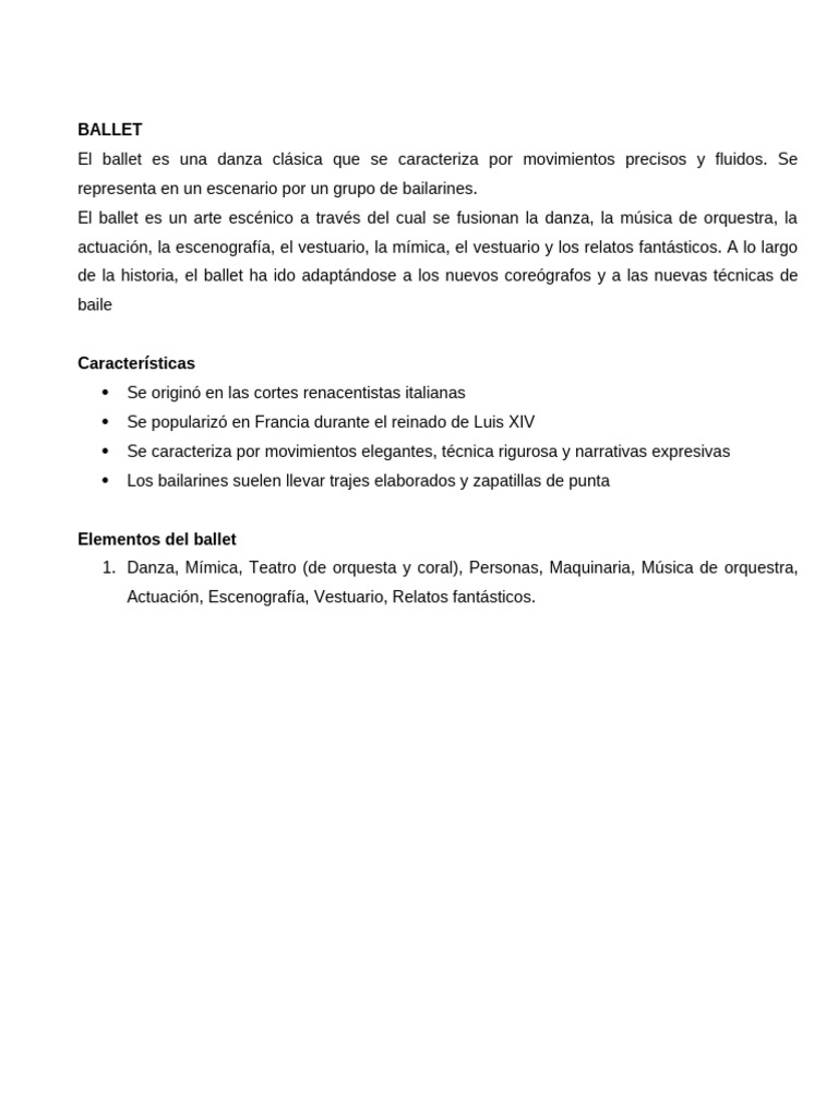 BALLET | PDF