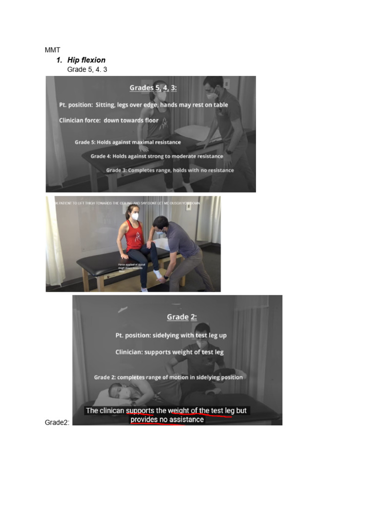MMT Hip | PDF