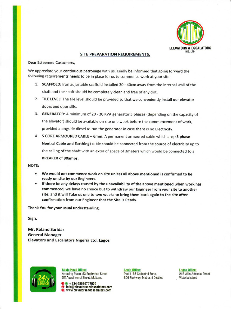 Site Requirements | PDF