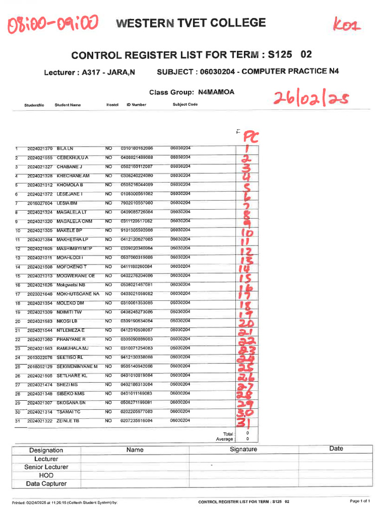 Computer Practice N4 | PDF