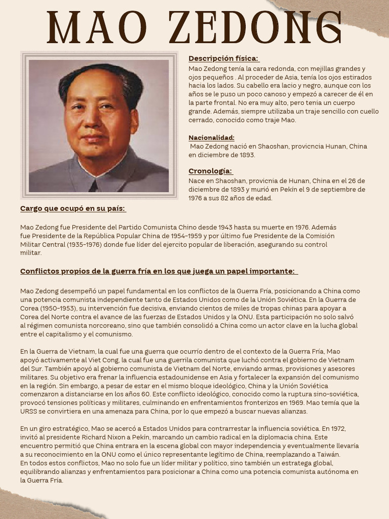 Mao Zedong | PDF | Mao Zedong | Guerra Fría