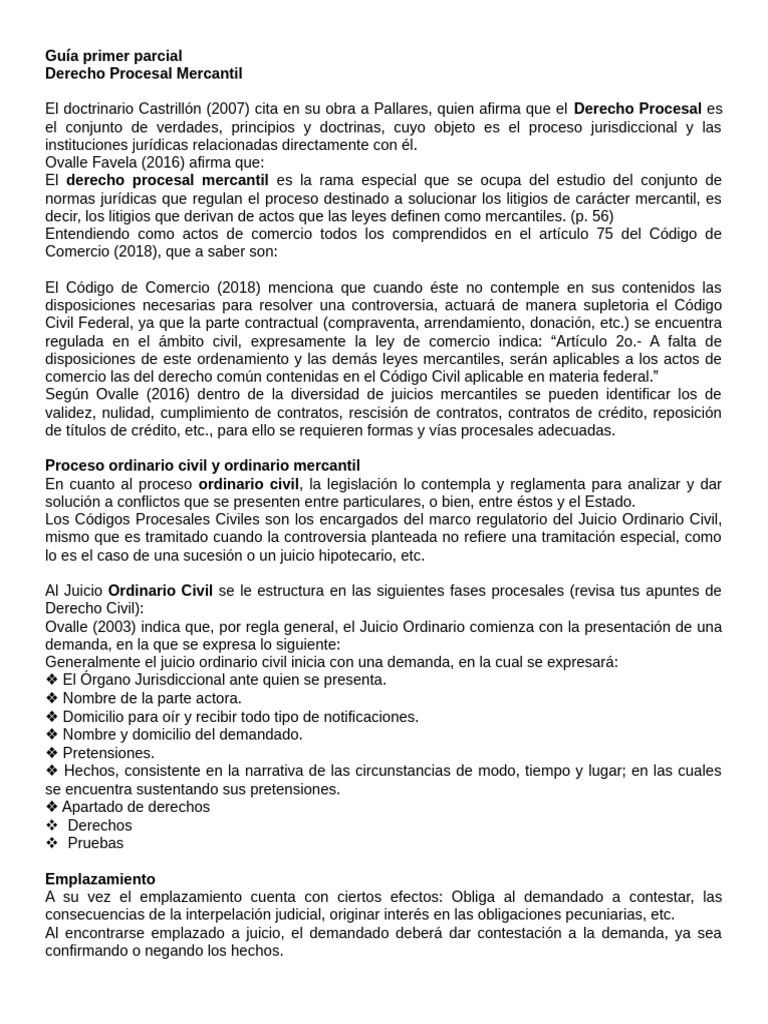 1P Guía DPM | PDF | Ley procesal | Demanda judicial