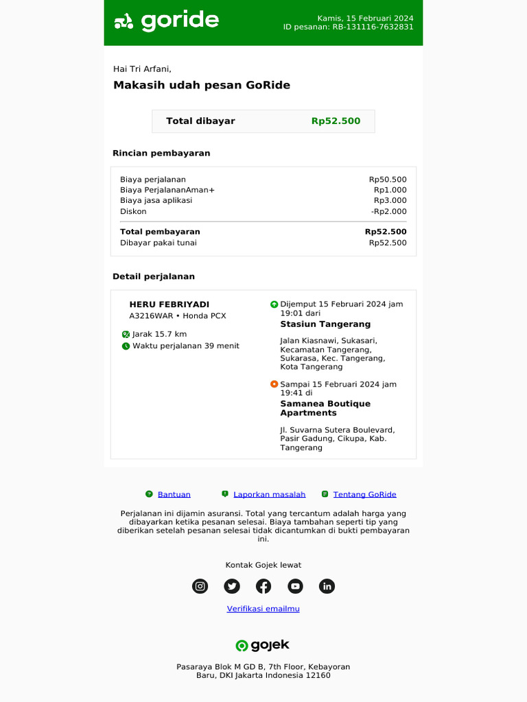 Espen Gojek Berangkat | PDF