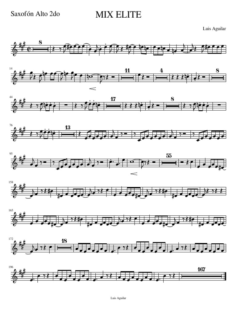 MIX ELITE - Saxofón - Alto - 2do | PDF