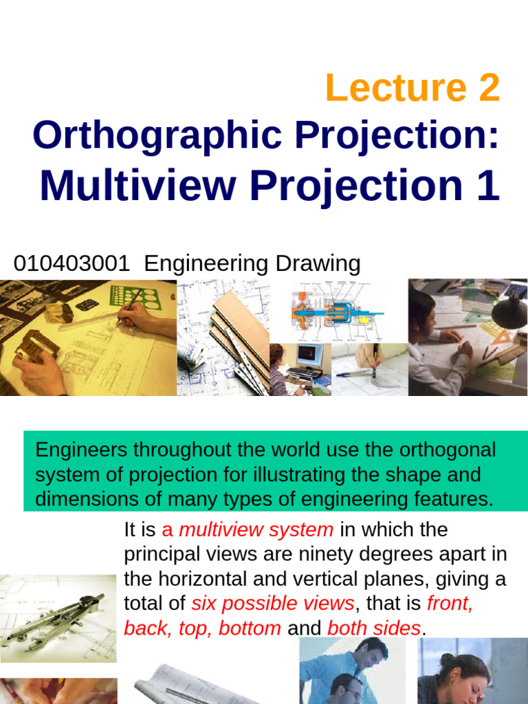 02 - MultiviewProjection1 2 | PDF | Technical Drawing | Classical Geometry