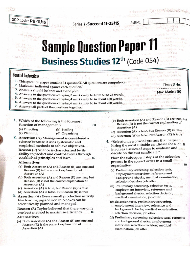 Practice Papers | PDF
