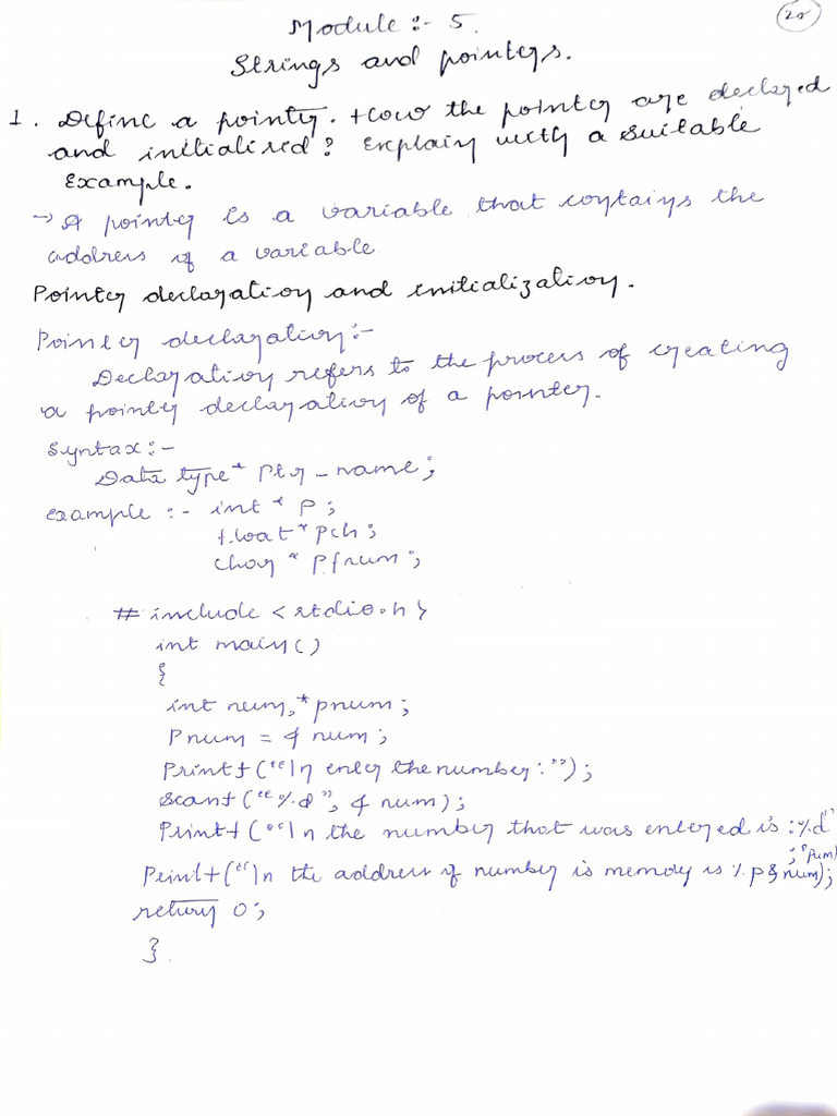 Module 5 (C Programming) | PDF