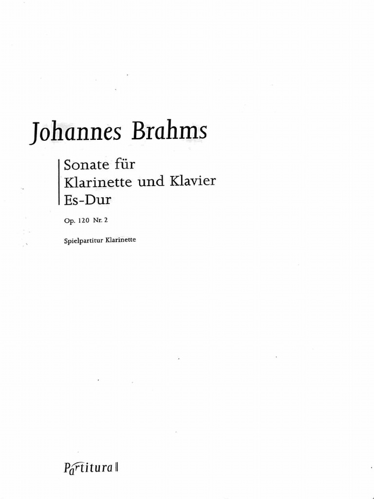Brahms, Sonata n.2 Op.120 | PDF