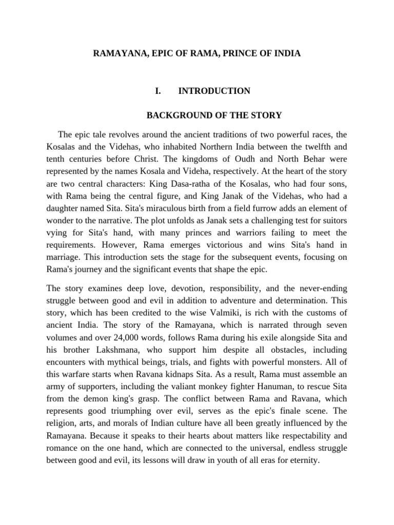 RAMAYANA (afro-asian) | PDF | Rama | Sita