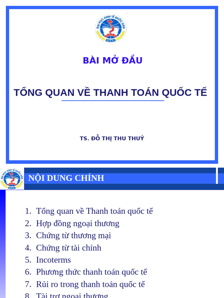 Chương 1. GIOI THIEU TTQT | PDF