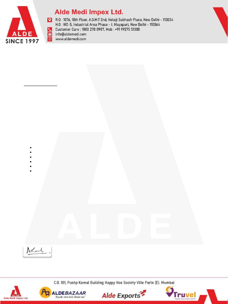 Ms. Saloni Jaiswal Offer Letter. | PDF