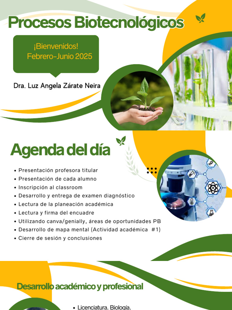 Clase de Procesos Biotecnológicos (Teoria) #1 | PDF | Biotecnología | Ciencias de la vida