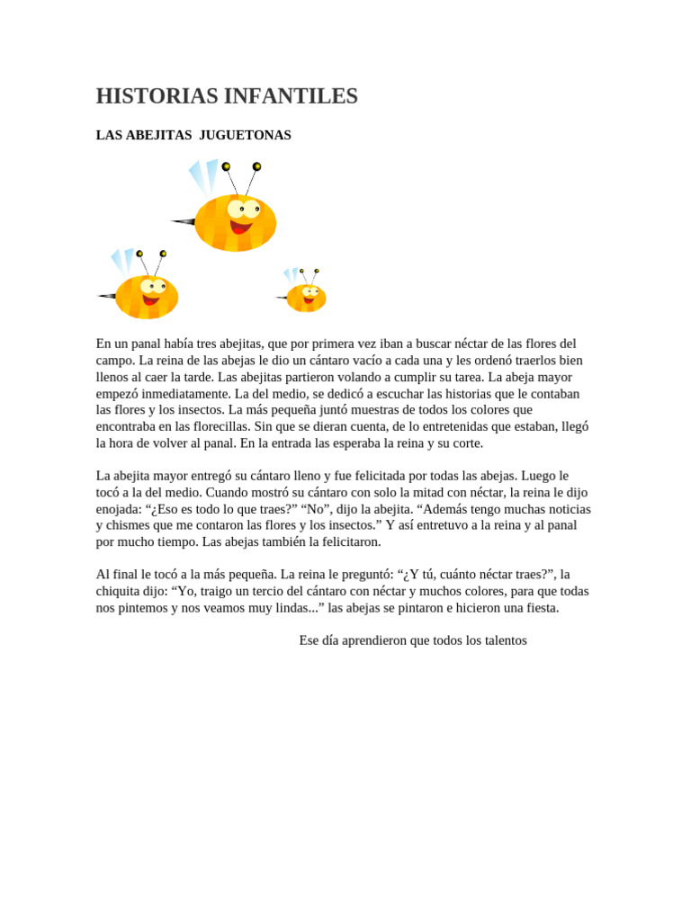 Historias Infantiles Pdf Continuar