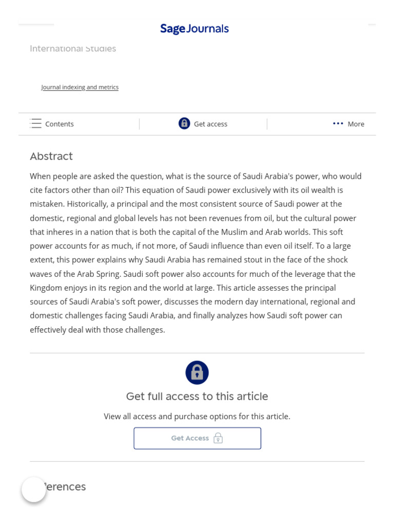 Saudi Arabia's Soft Power - Giulio Gallarotti, Isam Yahia Al-Filali ...