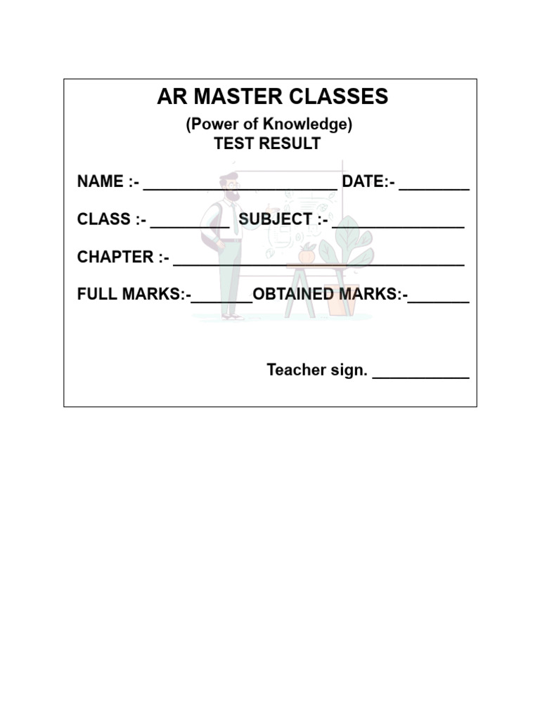 Test Result Paper (1) | PDF