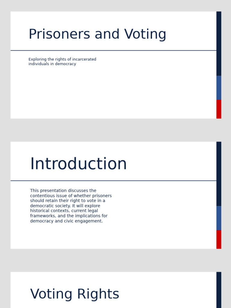 Prisoners' Voting Rights in Democracy | PDF | Democracy | Political ...
