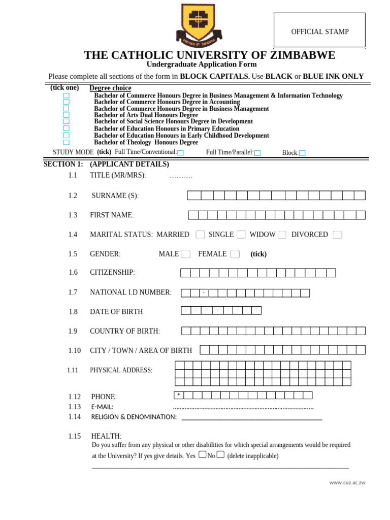 Degree_Application_form | PDF | Educational Stages | Qualifications