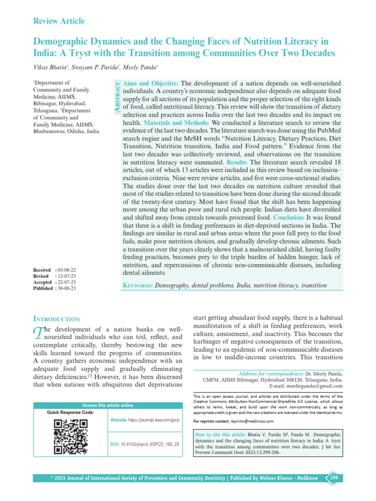Demographic Dynamics and The Changing Faces Of.4 | PDF | Obesity ...