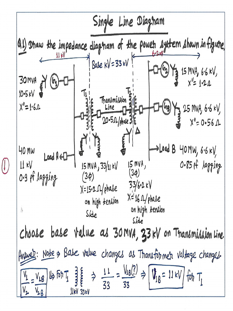 Single Line Diagram | PDF