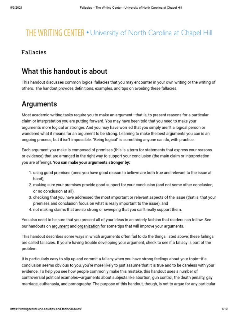 Understanding Common Logical Fallacies | PDF | Fallacy | Argument