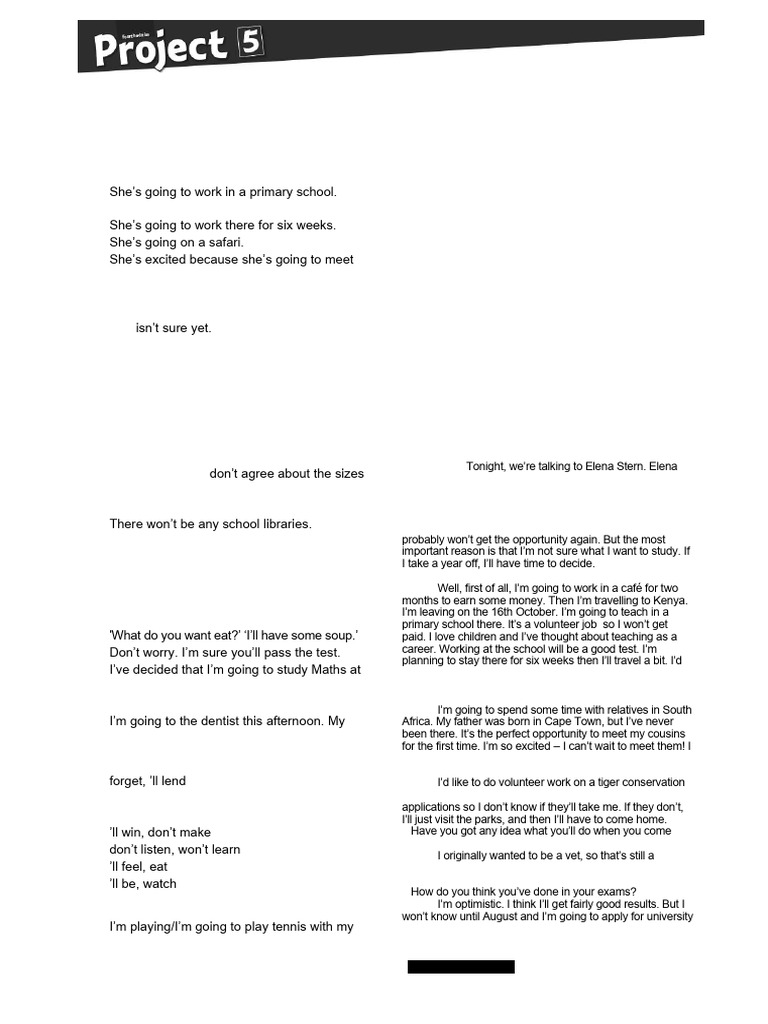 Unit 2 Answer Key and Audio Script | PDF