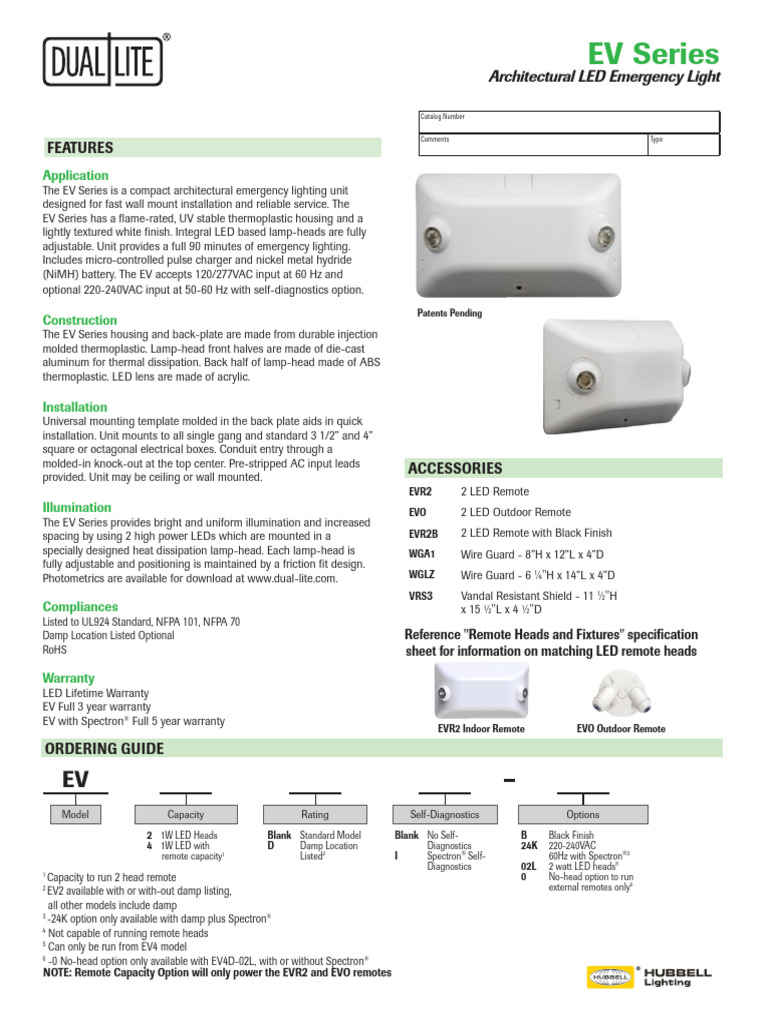 1.8. FICHA TECNICA (Evled - Spec - Sheet) | PDF | Light Emitting Diode ...