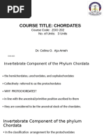 Urochordata Classification Overview | PDF | Chordates