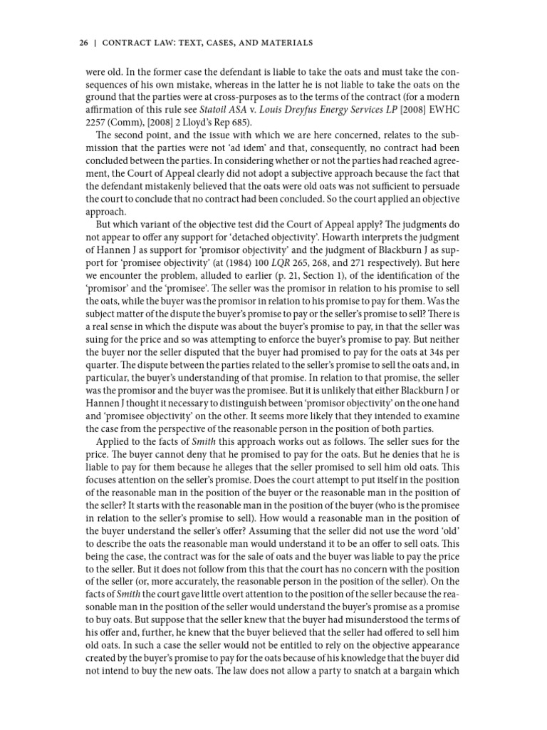 Contract Law_ Text, Cases, And Materials ( PDFDrive )-65 | PDF | Sales | Reasonable Person