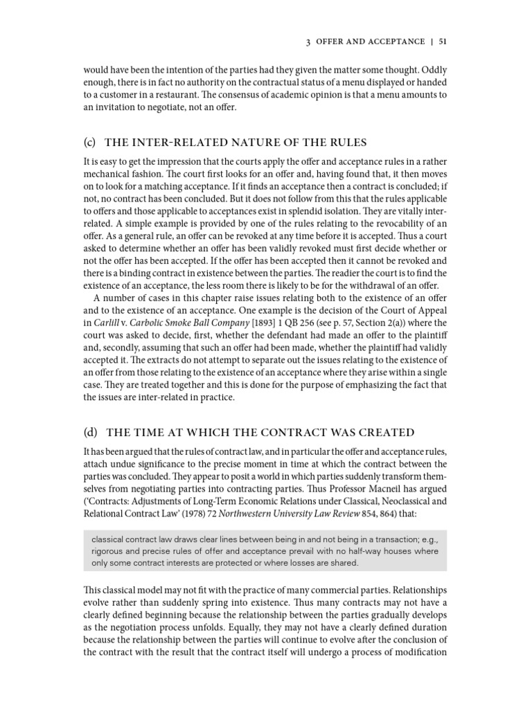 Contract Law - Text, Cases, and Materials (PDFDrive) - 90 | PDF | Offer ...