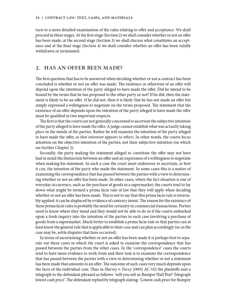 Contract Law - Text, Cases, and Materials (PDFDrive) - 93 | PDF | Offer And Acceptance | Justice