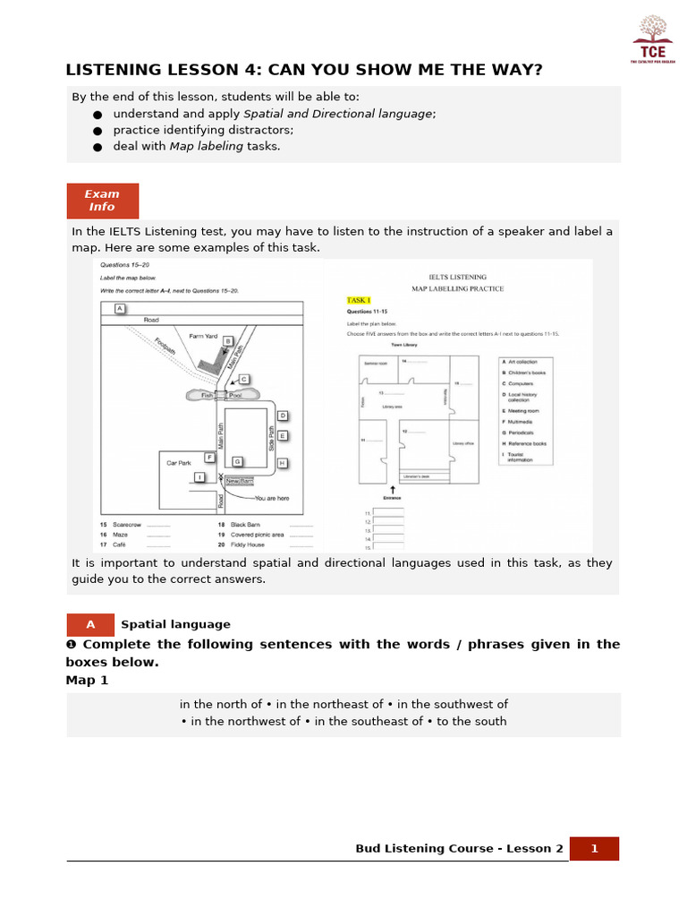 Listening Lesson 4 - Class Handout | PDF | International English ...