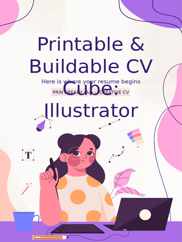 Printable & Buildable CV Cube - Illustrator by Slidesgo | PDF | Planets ...