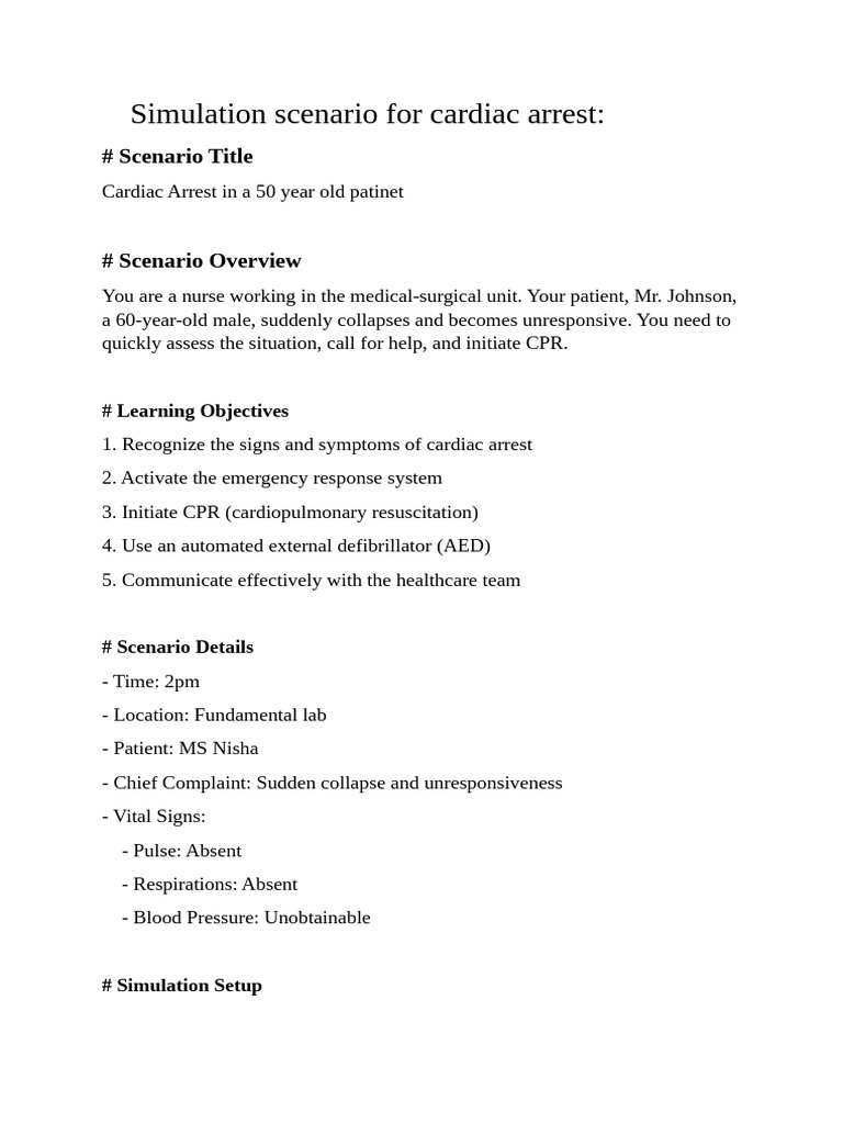 Simulation Scenario | PDF