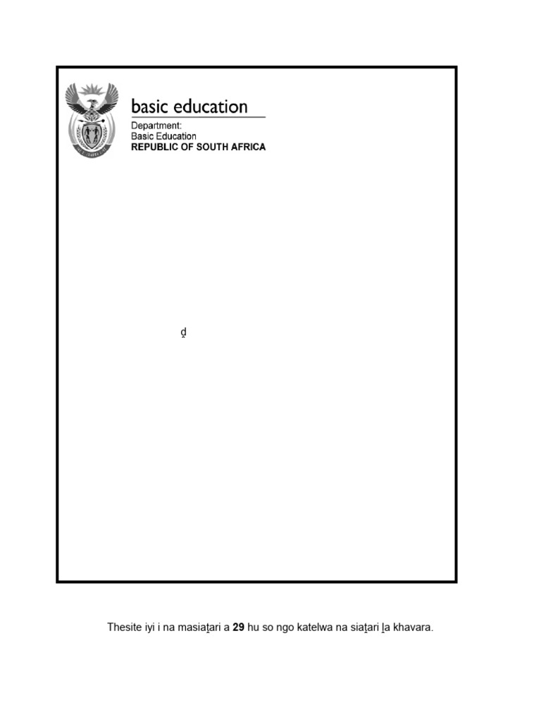 Grade 9 Tshivenda HL | PDF | Languages Of Africa