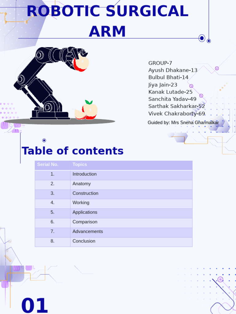 Robotic Surgery Arm - Group 7 Final | PDF | Hand | Surgery