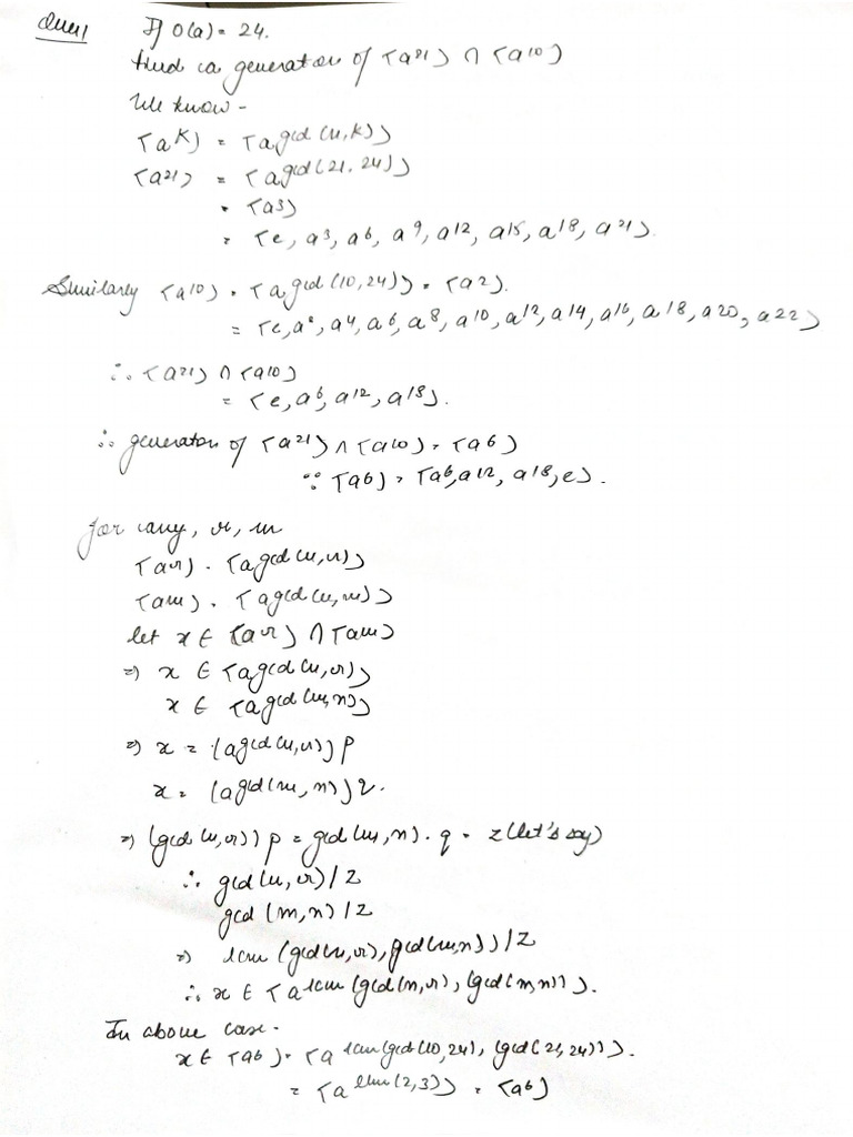 Algebra Assignment | PDF