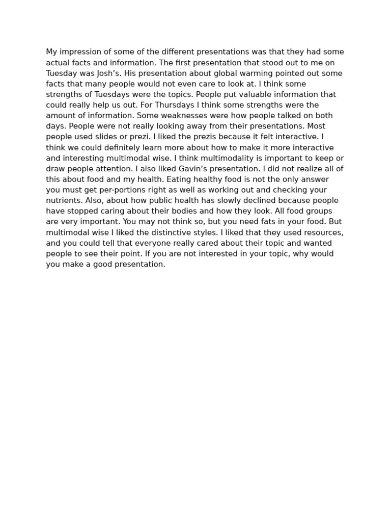 Multimodal Interactive Assignment | PDF