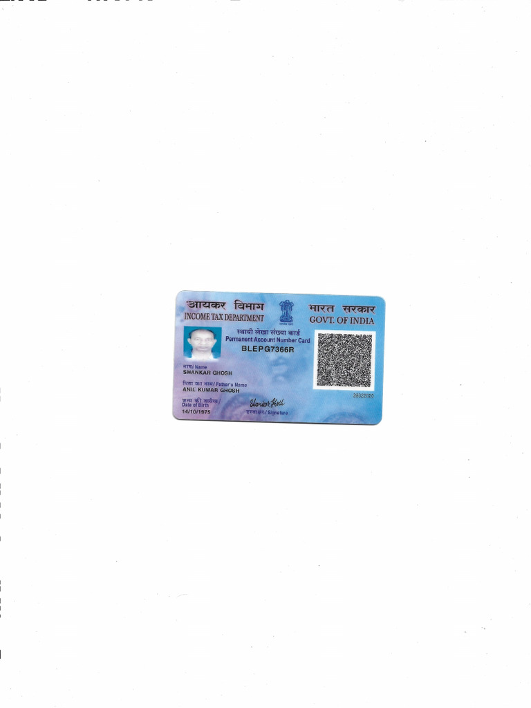 Shankar Pan Card | PDF