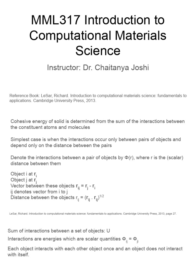 3.Simulation of Finite Systems | PDF | Materials Science | Euclidean Vector