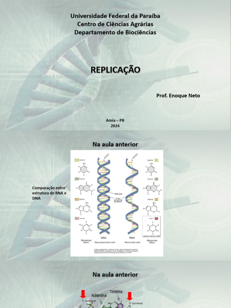 Mecanismos da Replicação do DNA | PDF | Replicação de DNA | DNA