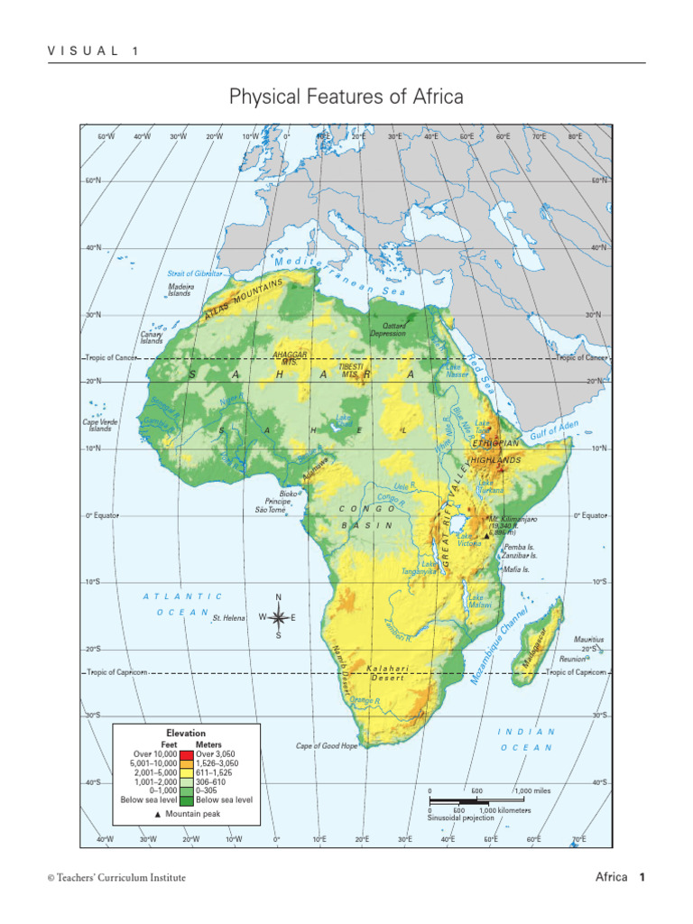 African Maps PDF (4) (1) | PDF | Earth Sciences | Physical Geography