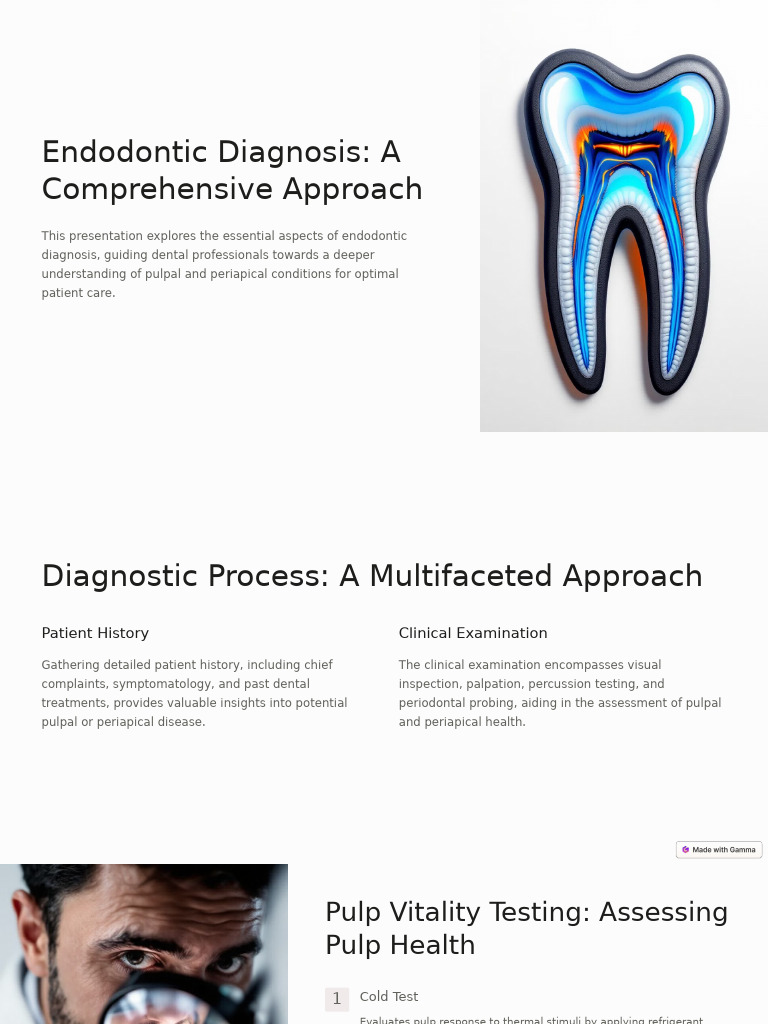 Endodontic Diagnosis: Key Insights for Dentists | PDF | Medical Diagnosis | Health Care