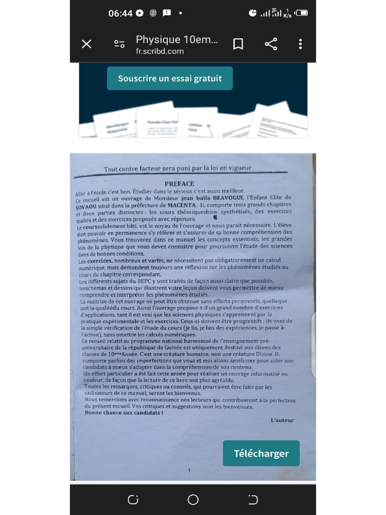 Cours de Physique Et Exos | PDF