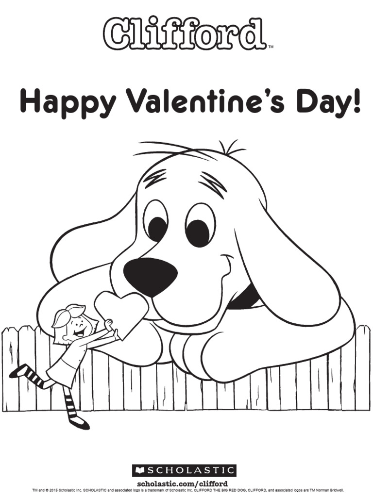 Clifford the Big Red Dog Valentine's Day | PDF