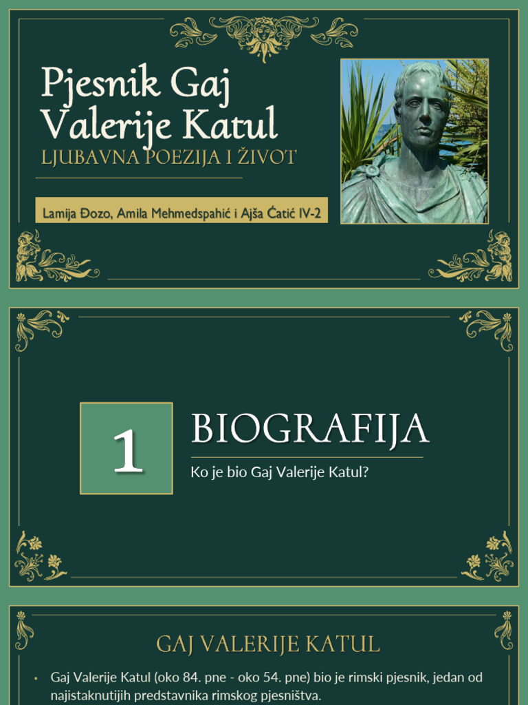 Pjesnik Gaj Valerije Katul | PDF