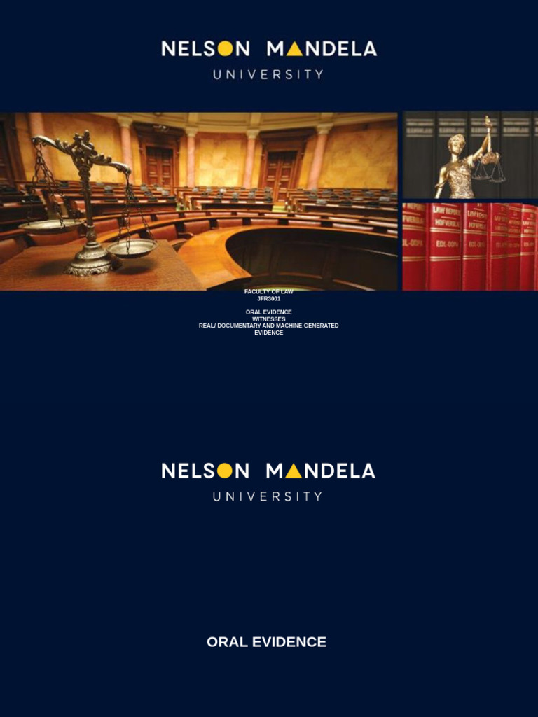 Oral Evidence, Witnesses and Evidence | PDF | Witness | Evidence (Law)
